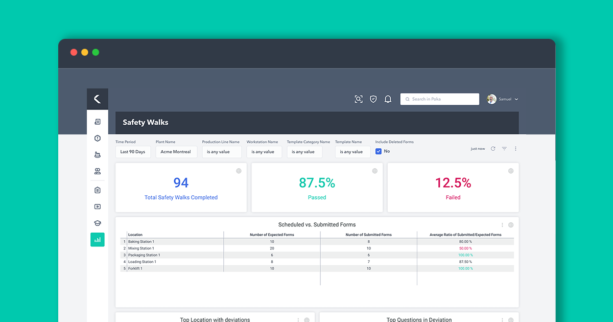 Safety Walk Through Digital Checklist | Poka